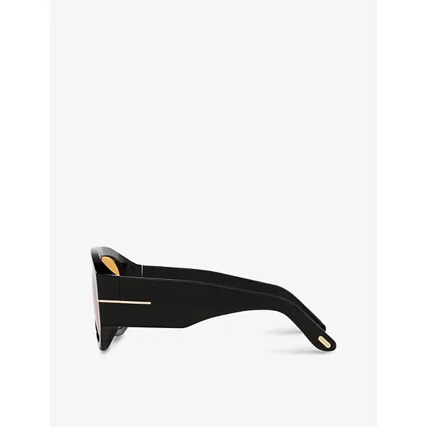 TOM FORD Bronson Aviator Acetate Sunglasses - Black