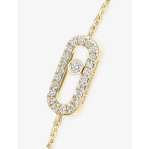 Messika 18ct Gold And Diamond Bracelet - Yellow
