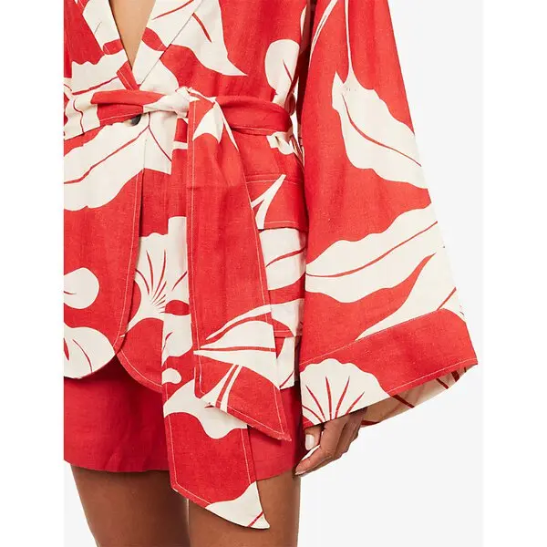 Second Summer Paloma Belted Linen Jacket