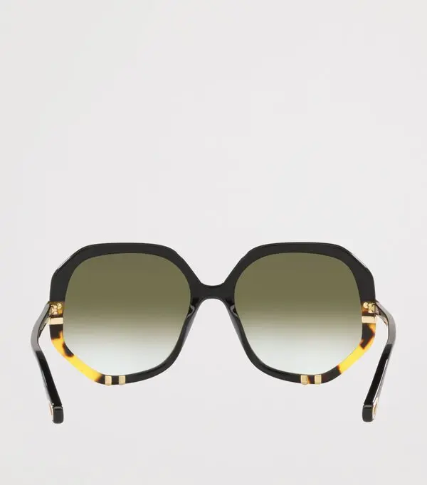 Chloé Acetate Rectangle Sunglasses