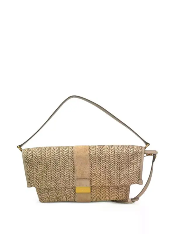 GIANNI CHIARINI Marigold Woven Clutch Bag