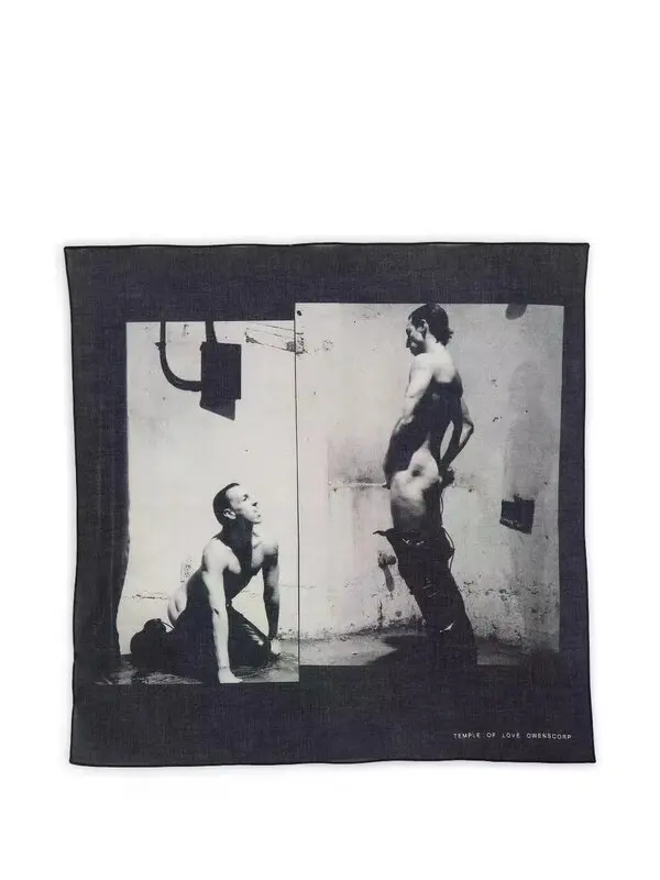 Rick Owens Graphic-detail Scarf
