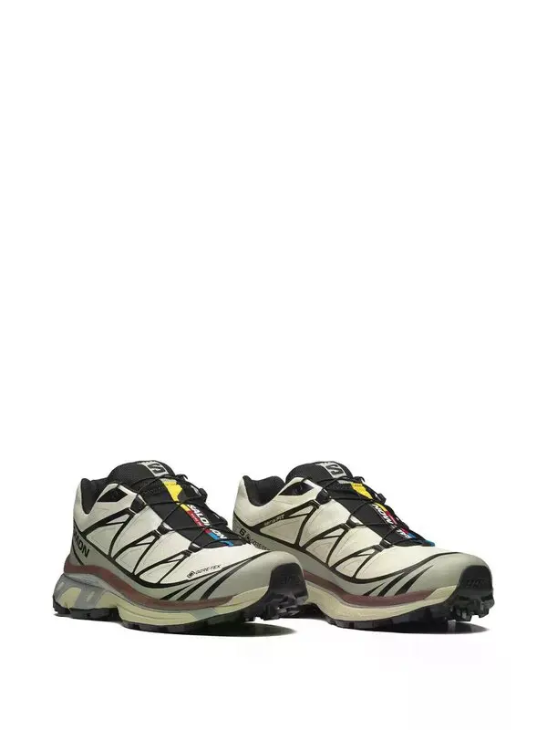 SALOMON Asparagus Green Patterned Gore-tex Sneakers - Neutrals