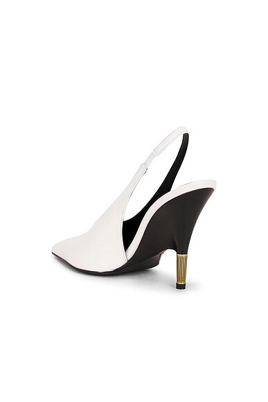 Khaite Bella 100 Slingback Pumps - Chalk