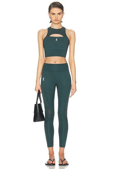 On Train Volt Crop Top - Obsidian