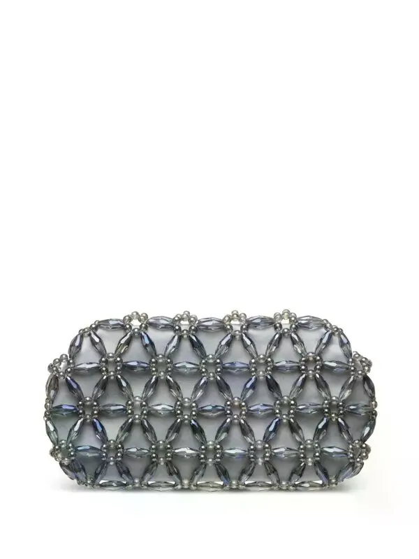 0711 TBILISI Tebea Embellished Clutch Bag - Grey