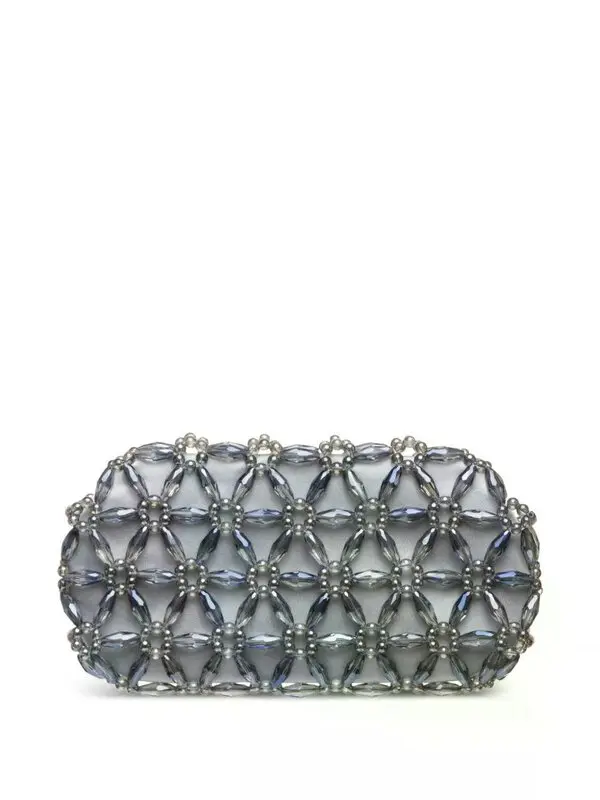 0711 TBILISI Tebea Embellished Clutch Bag - Grey
