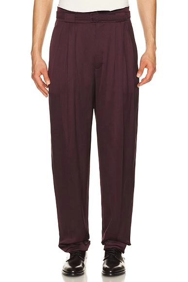 Saint Laurent Carotte Ample Silk Trousers