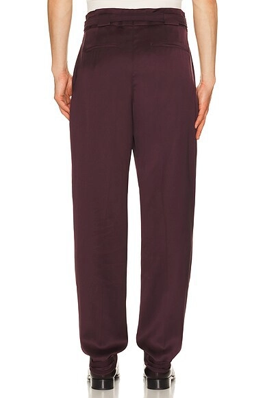 Saint Laurent Carotte Ample Silk Trousers