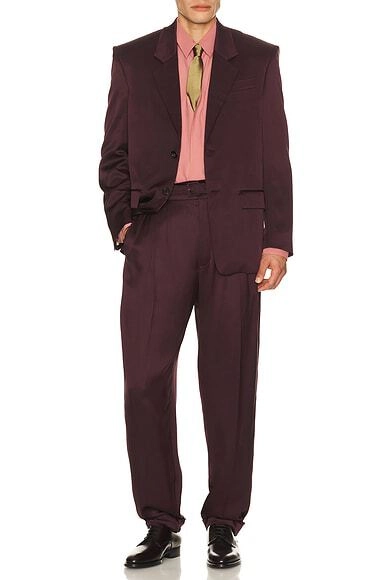 Saint Laurent Carotte Ample Silk Trousers
