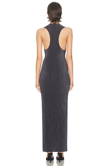 Atlein Pleated Maxi Dress - Anthracite