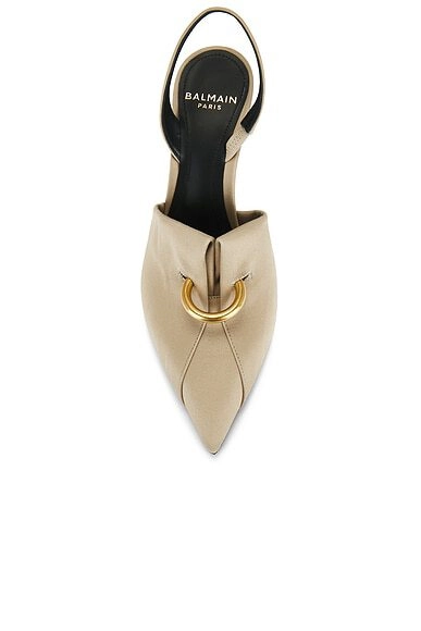Balmain Piercing Slingback Pump - Sand