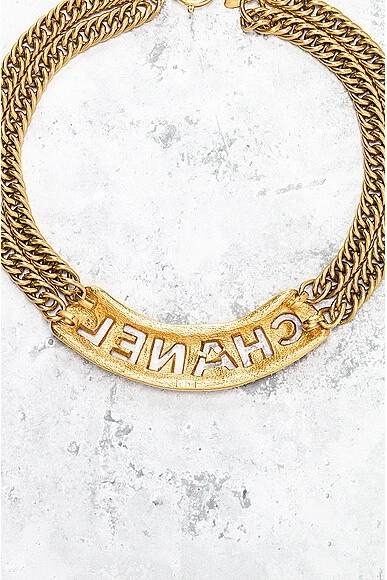 Chanel Logo Chain Necklace