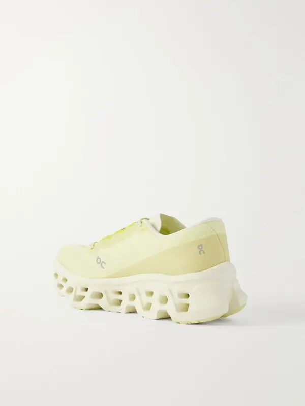 On Cloudmonster 3 Rubber-trimmed Mesh Sneakers - Green