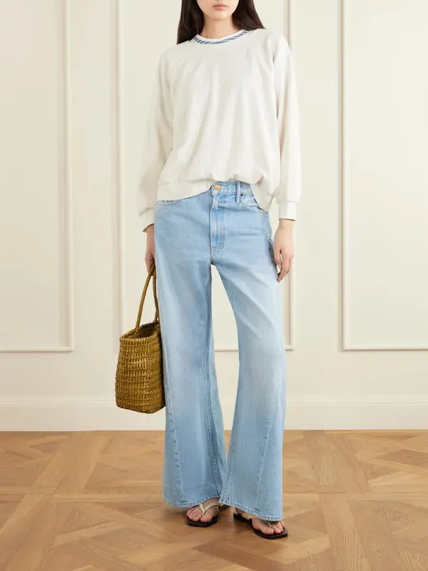 Suzie Kondi Samos Cotton-blend Terry Sweatshirt - Neutrals