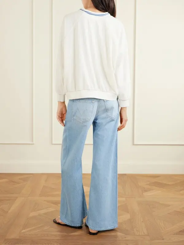 Suzie Kondi Samos Cotton-blend Terry Sweatshirt - Neutrals