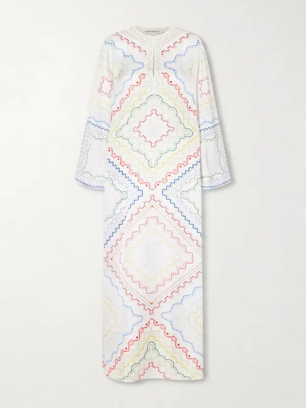 MARY KATRANTZOU Collins Printed Woven Cover-up