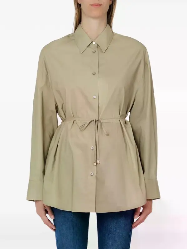 Liu Jo Drawstring Waist Shirt - Neutrals