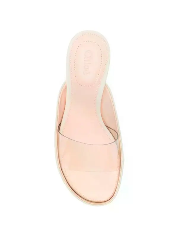 Chloé Junie Heeled Sandals - White