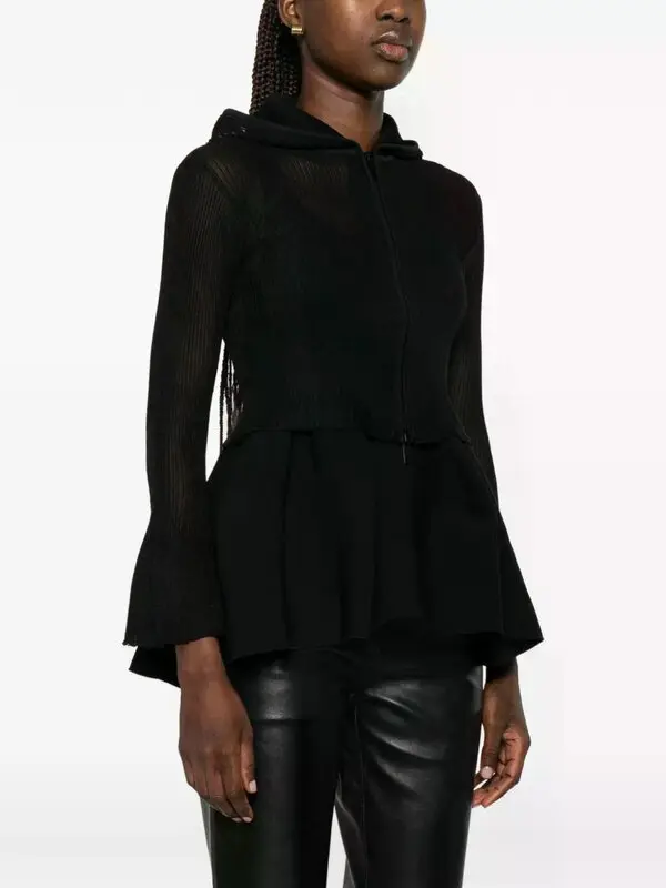 CFCL Zip Flared-cuff Hoodie