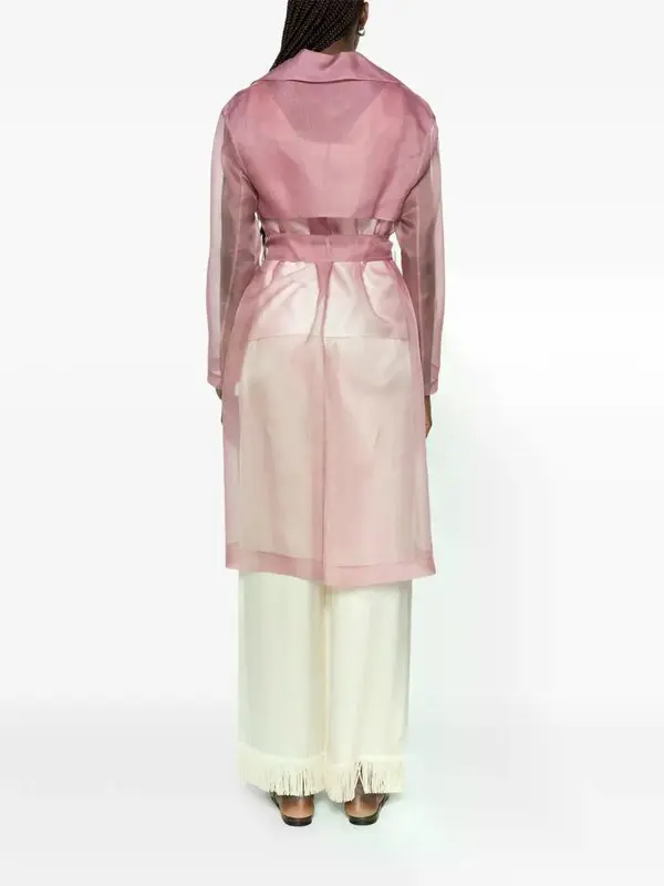 Antonelli Firenze Valmorea Belted Coat - Pink