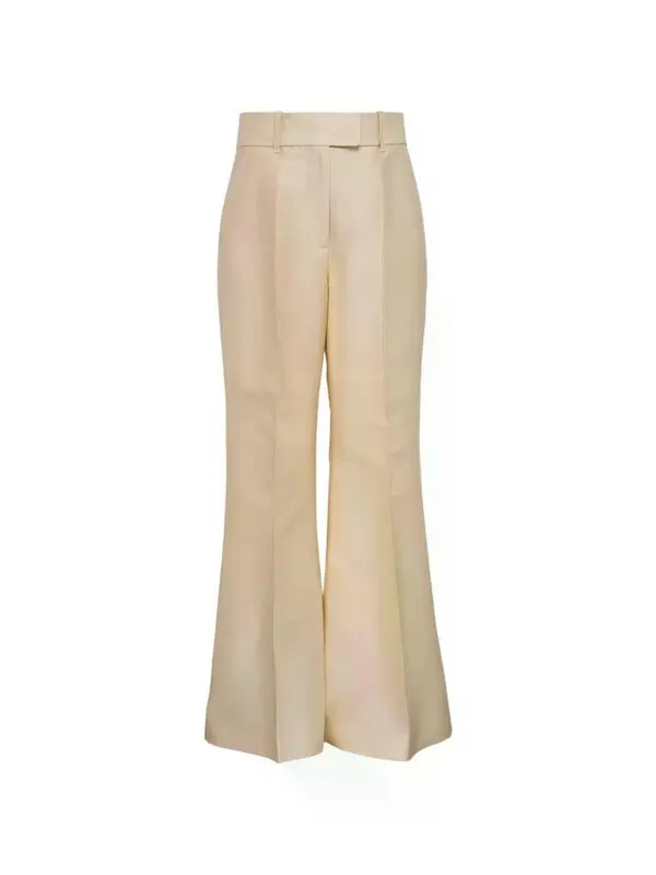 Zimmermann Off-white Flared Hem Trousers