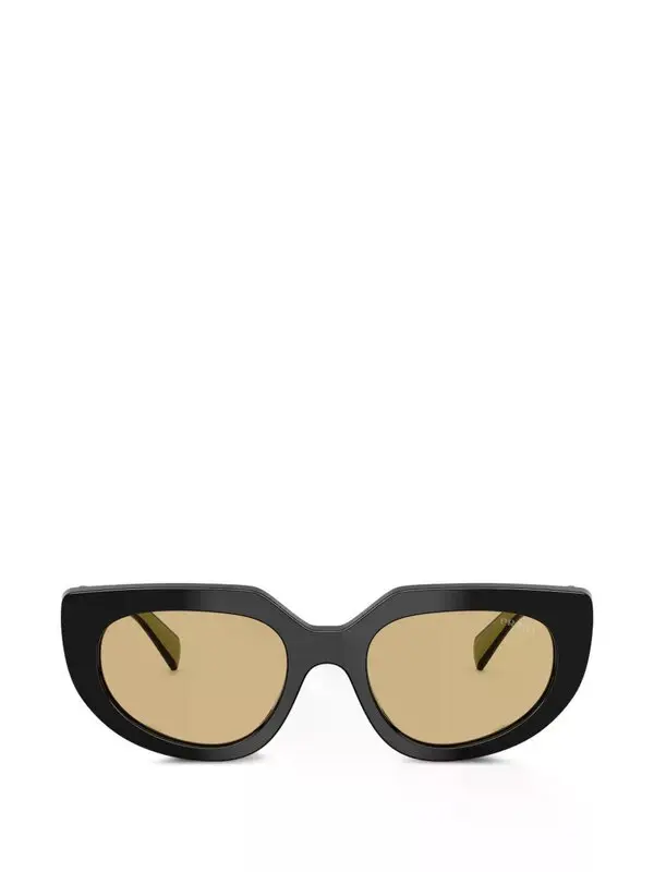 Prada Oval-frame Sunglasses - Black