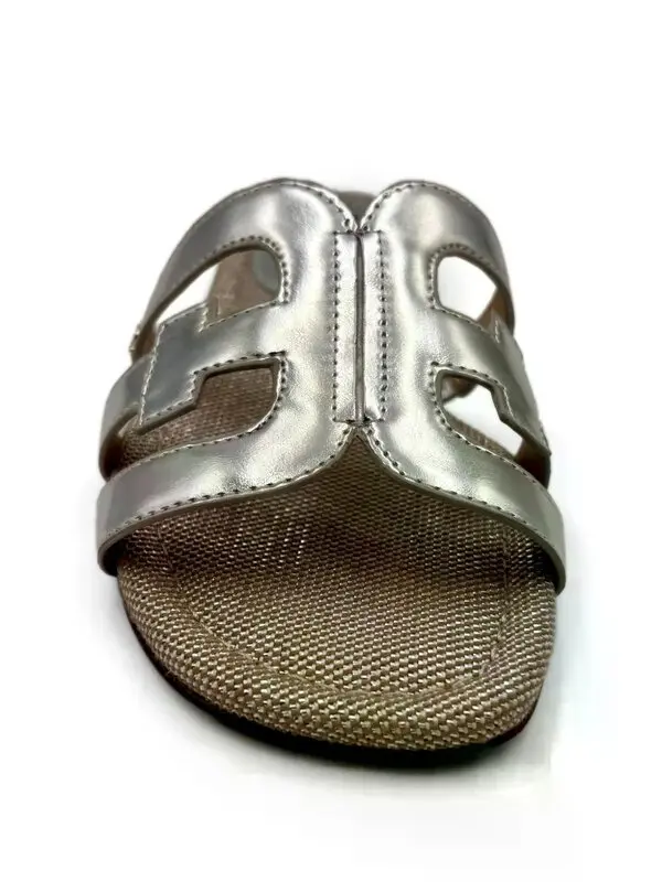 Sam Edelman Tone Geometric Detail Slip-on Sandals