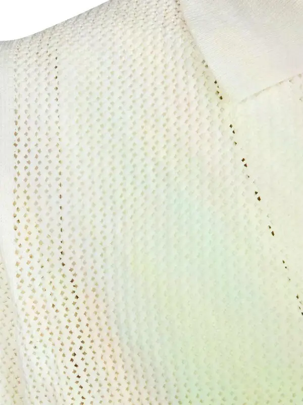 Maison Kitsuné Open-work Button-down Shirt