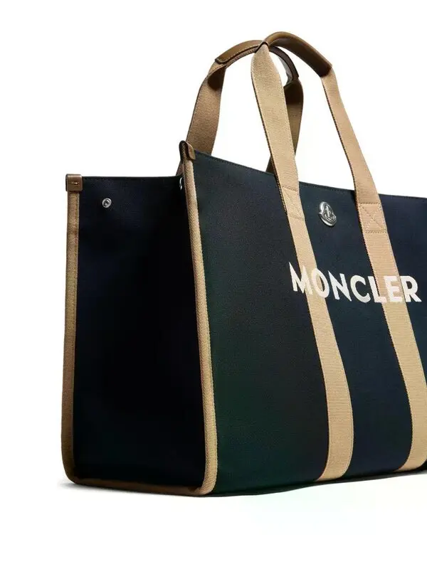 Moncler Logo Detail Canvas Tote Bag