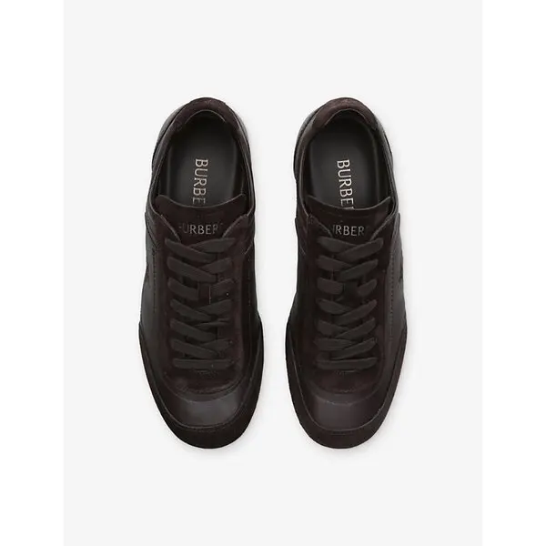 Burberry Knight Runner Leather Trainers - Black
