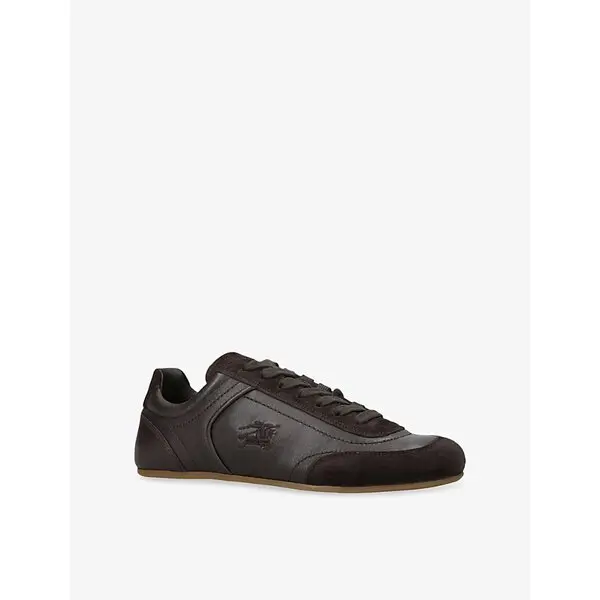 Burberry Knight Runner Leather Trainers - Black