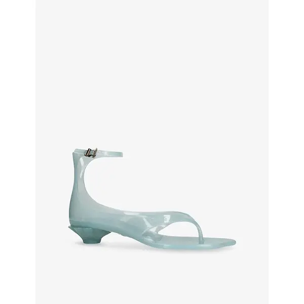 Chloé Jelly Kitten-heel Sandals - Teal