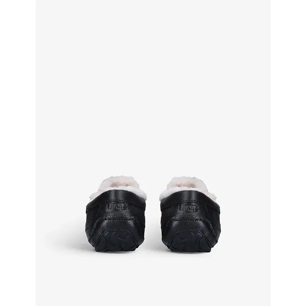UGG Ascot Shearling-lined Leather Slippers