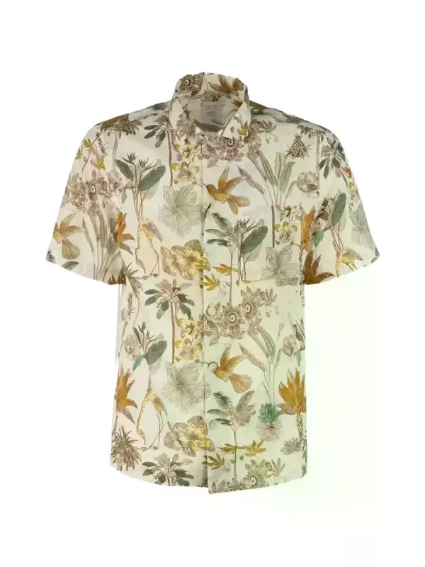 XACUS Floral-print Short-sleeve Shirt