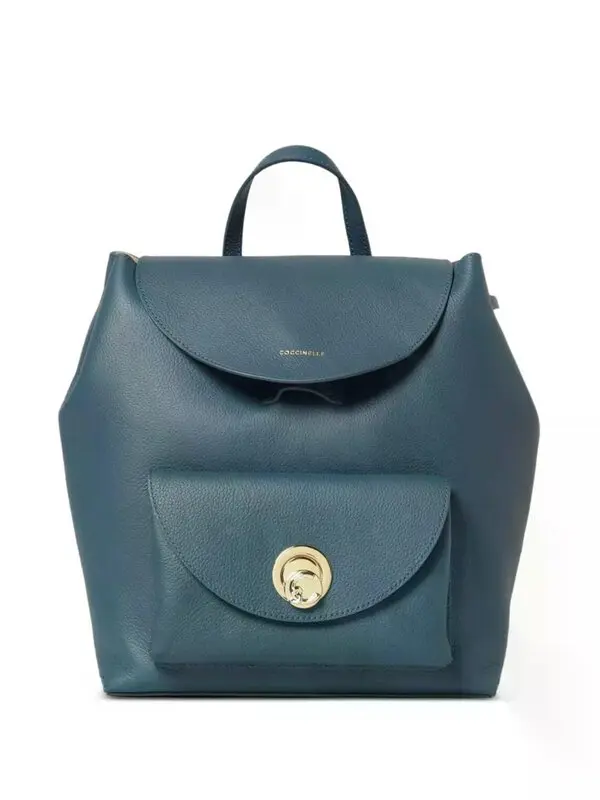 COCCINELLE Top-handle Leather Backpack - Blue