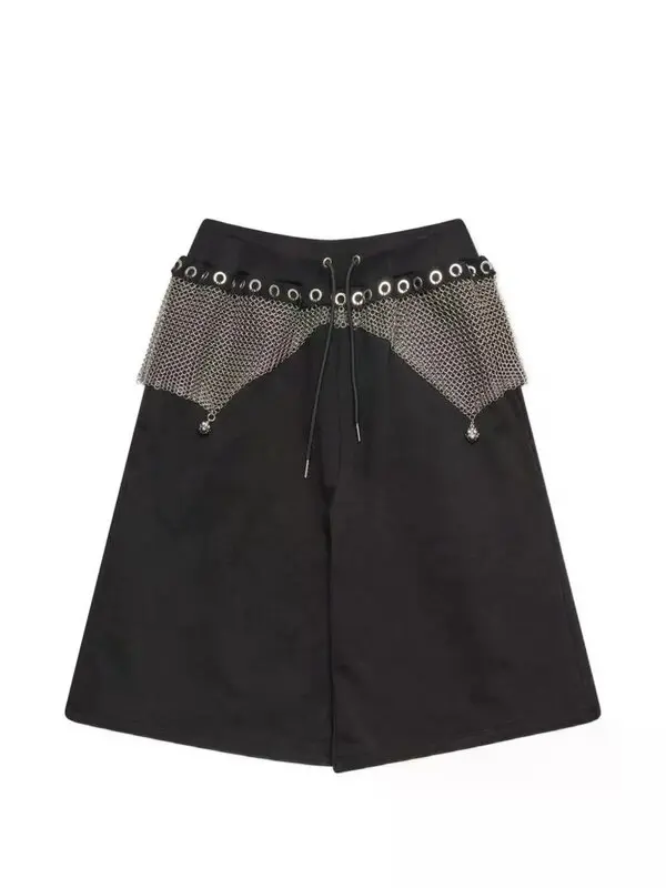 CHOPOVA LOWENA Titan Chainmail Shorts - Black