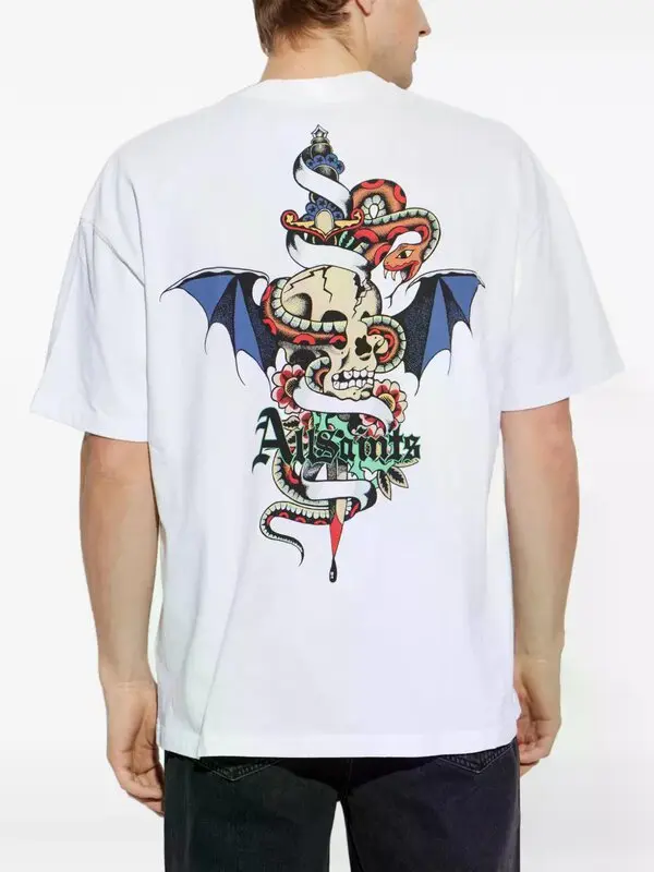 ALLSAINTS Skull Snake Graphic T-shirt
