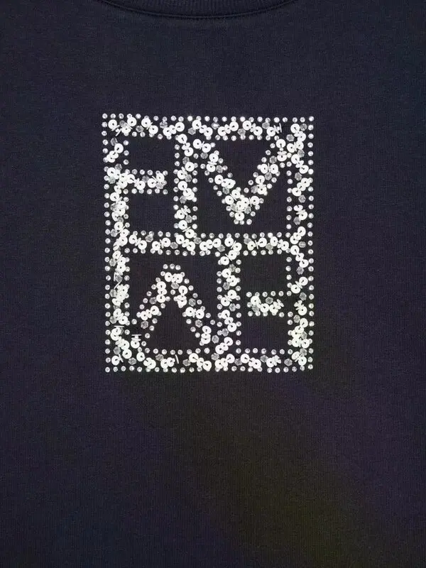 EMME Long Sleeve Sweatshirt With Embellished Logo