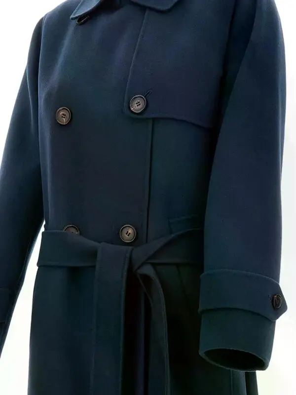 Max Mara Wool Belted Double-breasted Coat
