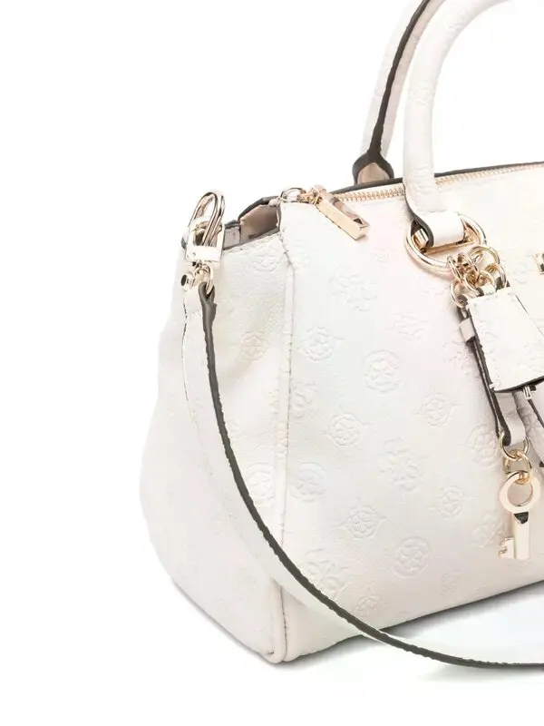 Guess Debossed Logo Detail Tote Bag With Key Charm