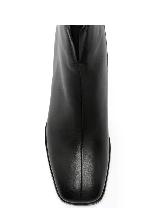 LINDA BAUMANN Square Toe Block Heel Ankle Boots