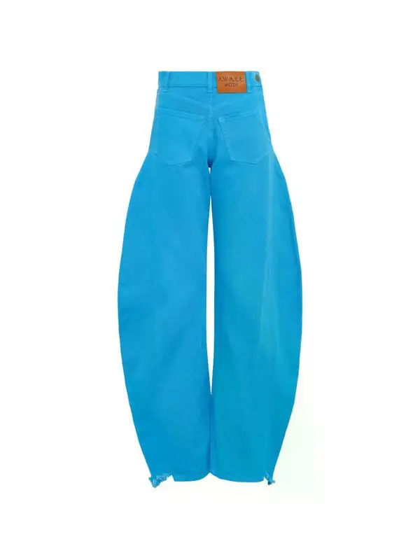 A.W.A.K.E. Mode Logo Patch Tapered Jeans - Blue