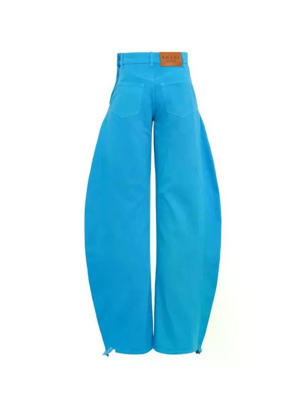 A.W.A.K.E. Mode Logo Patch Tapered Jeans - Blue