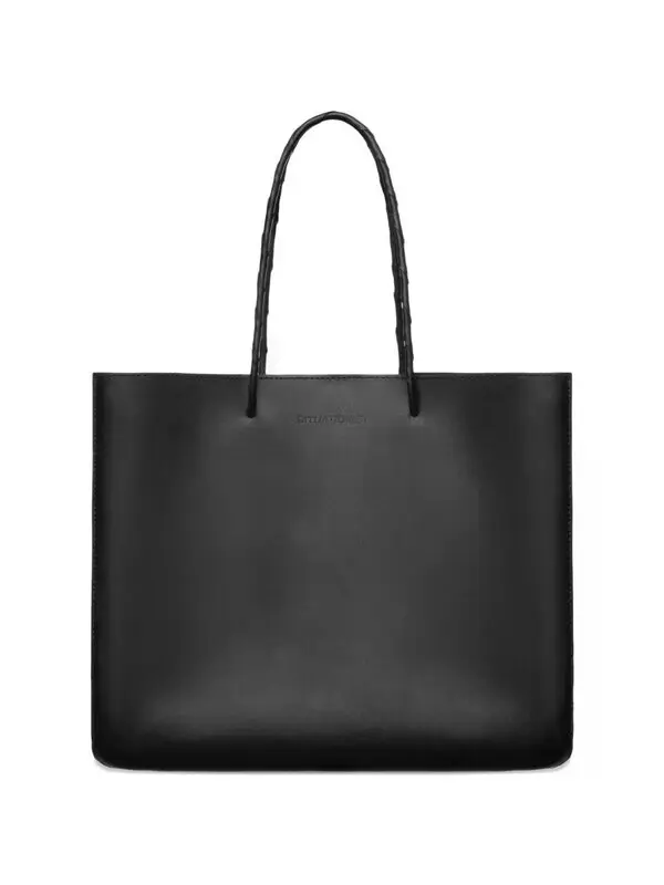 SITUATIONIST Woven-handle Tote Bag - Black