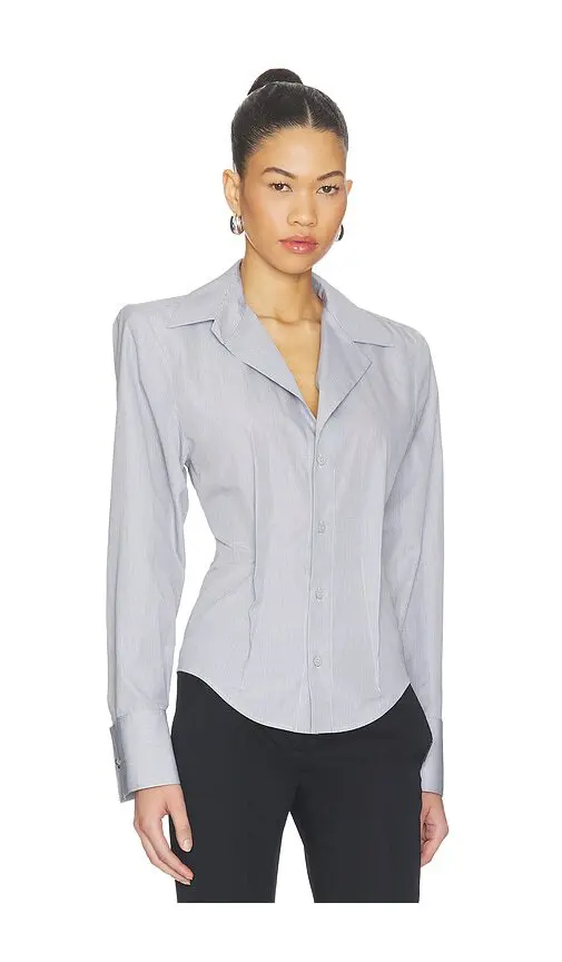 Attico Button Down Shirt - Grey