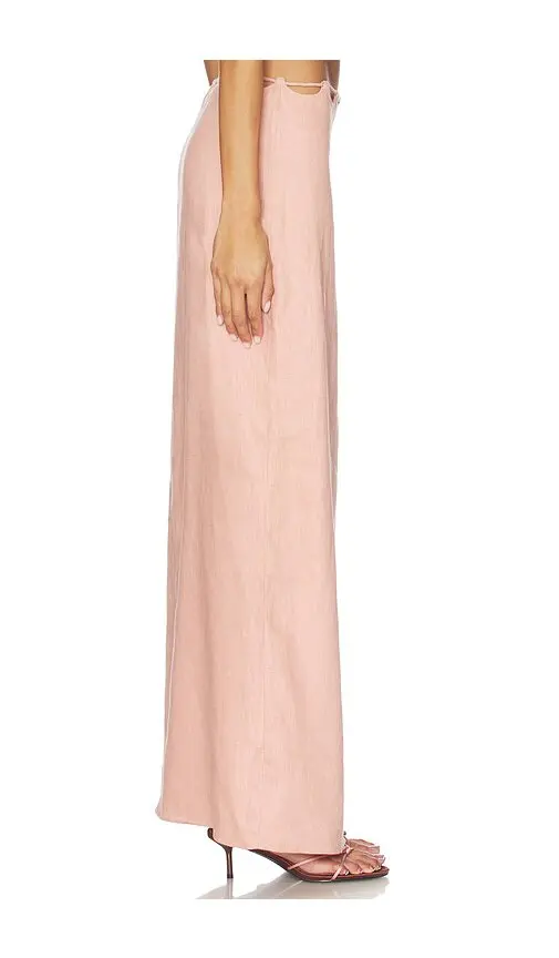 Azulu Cairo Linen Maxi Skirt - Rose