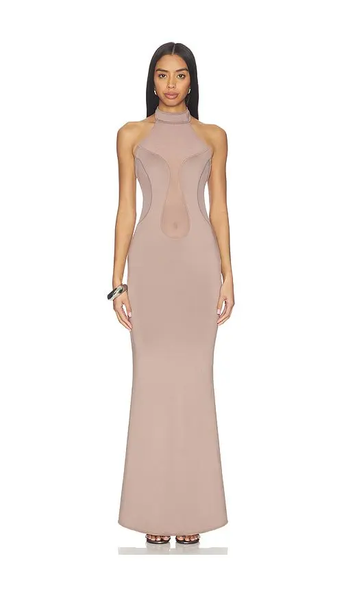 OW Selia Maxi Dress - Neutral