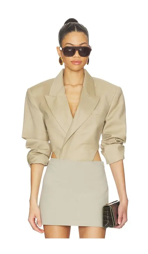 Ronny Kobo Florina Bodysuit - Tan