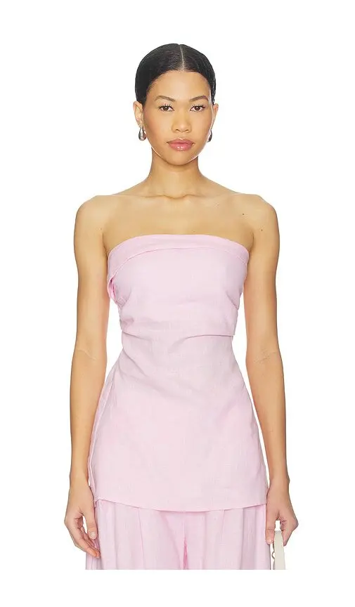 Faithfull The Brand Boe Tunic Top - Pink